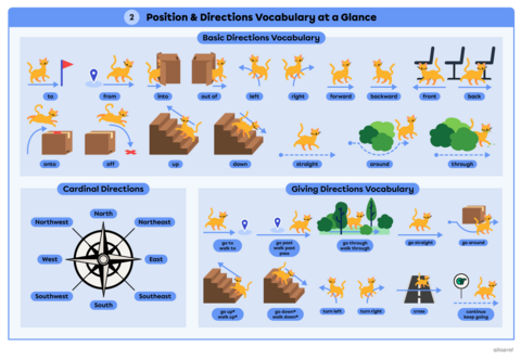 What Is the Vocabulary for Position & Directions? | Grades 3-6 | Alloprof