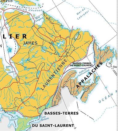 Les régions physiographiques du Québec | Alloprof