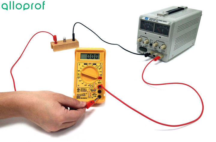 La mesure de l'intensité du courant et de la tension | Alloprof