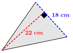 Le périmètre et l'aire des triangles | Secondaire | Alloprof
