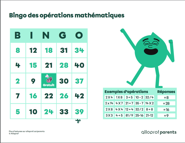 5 activités mathématiques à faire à la maison | Alloprof