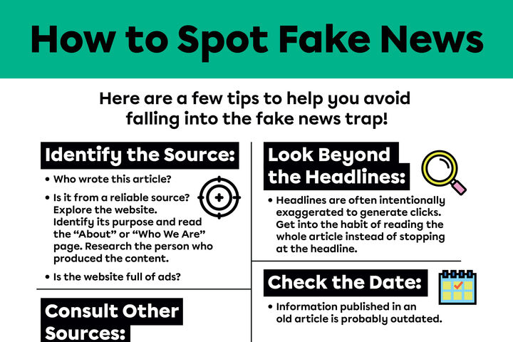 Poster: How to Spot Fake News | Alloprof