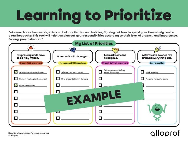 Learning to Prioritize | Alloprof