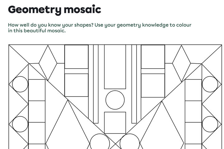 Geometry mosaic | Learning activity | Alloprof